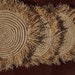 Set of 4 Moroccan Round Raffia Placemats, Boho Raffia Wall Decoration ...