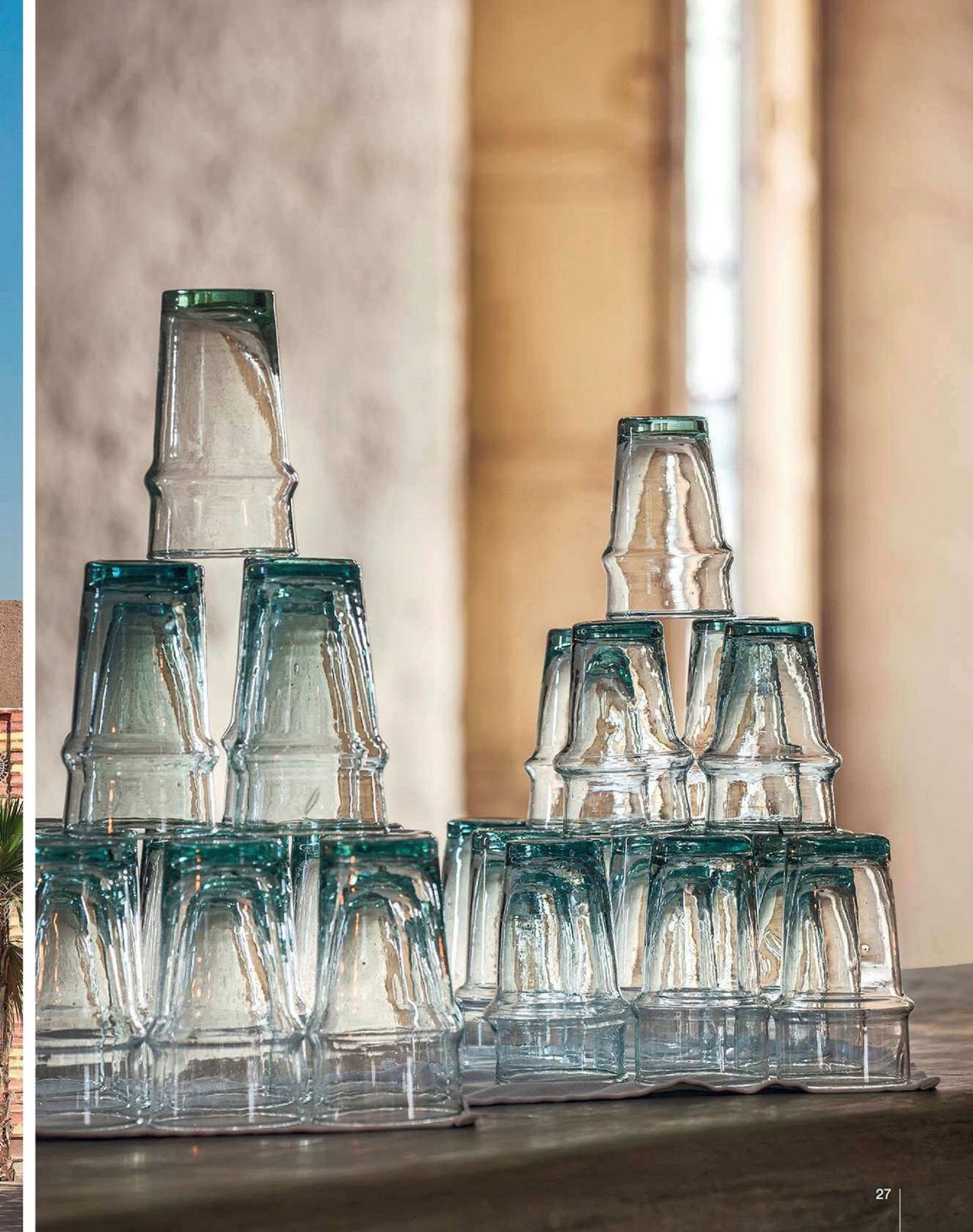 Set of 12 Beldi Glasses 12,5 Cm, Moroccan Drinkware, Recycled Glass ...