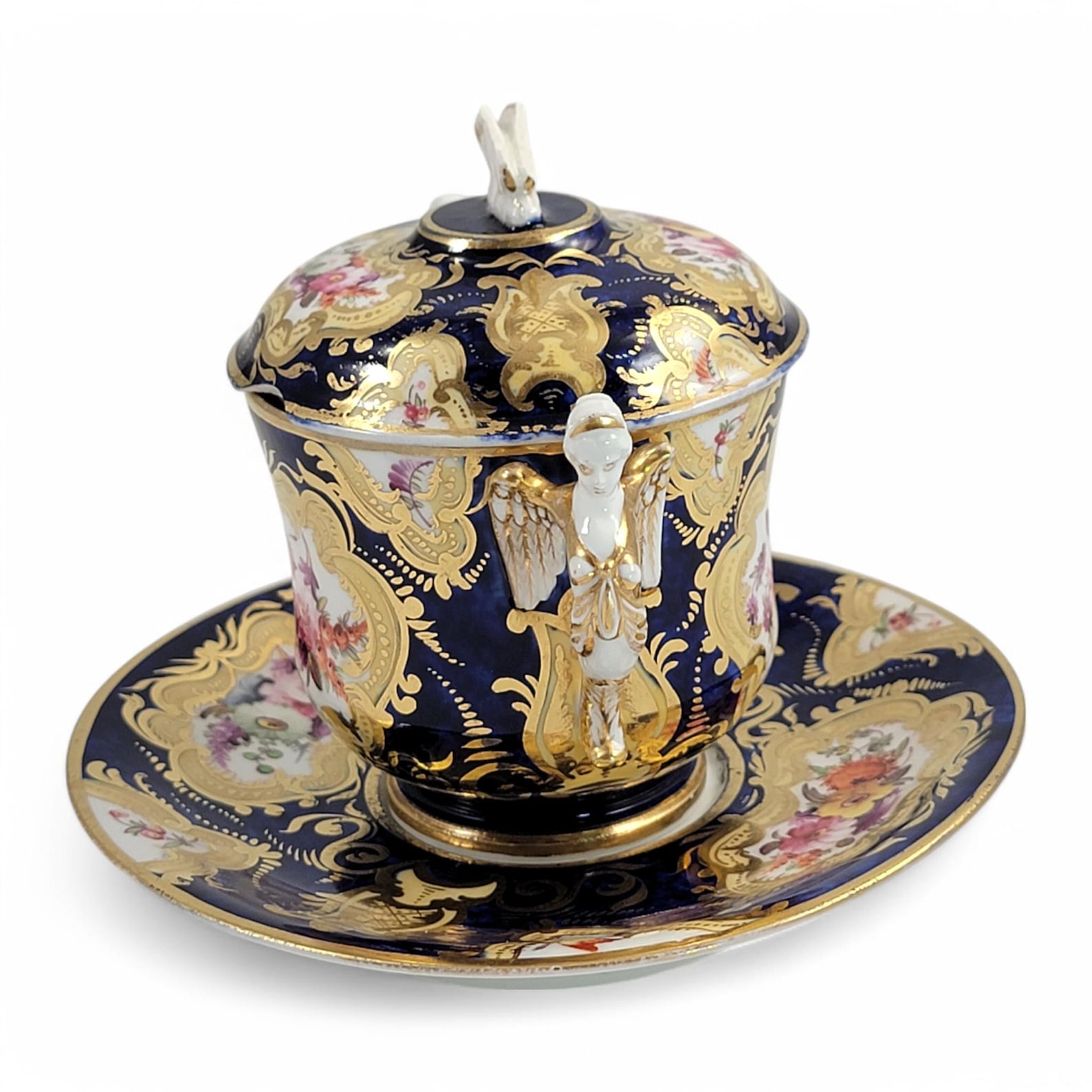 Regency Coalport Pembroke Chocolate Cup & Saucer, John Rose, 1810 ...