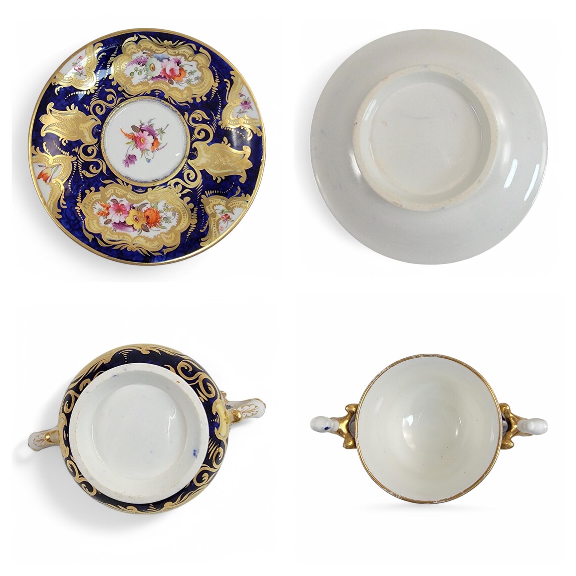 Regency Coalport Pembroke Chocolate Cup & Saucer, John Rose, 1810 ...