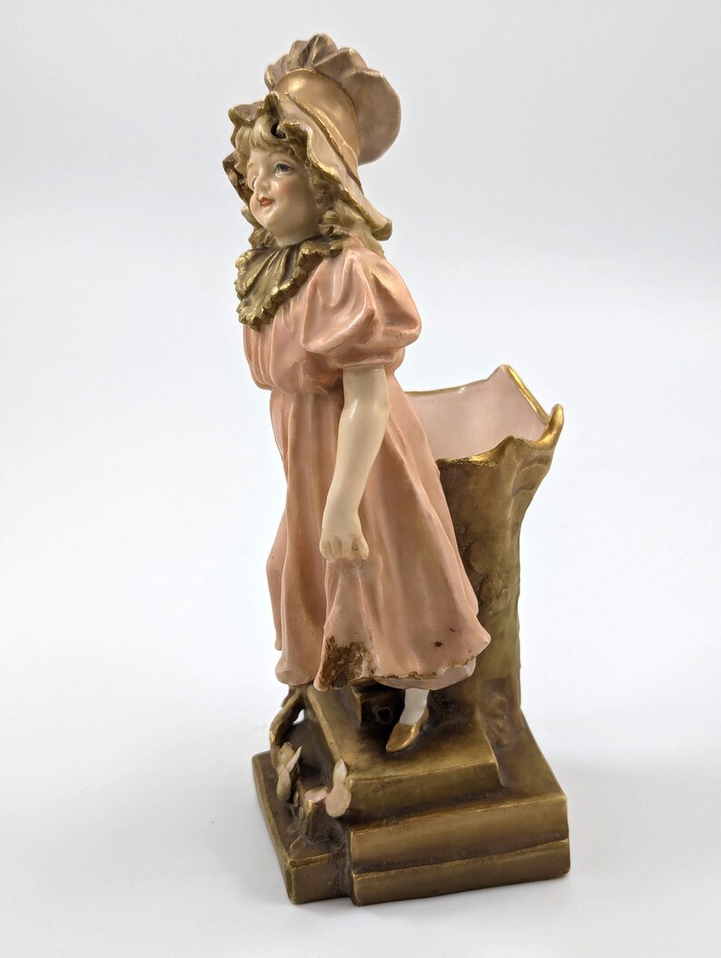 Antique Porcelain Figurine/vase Planter by Ernst Wahliss, Teplitz-turn ...