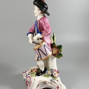 Rare Bow Porcelain Boy Drummer Figurine: English Pastel Decor, C. 1744 ...