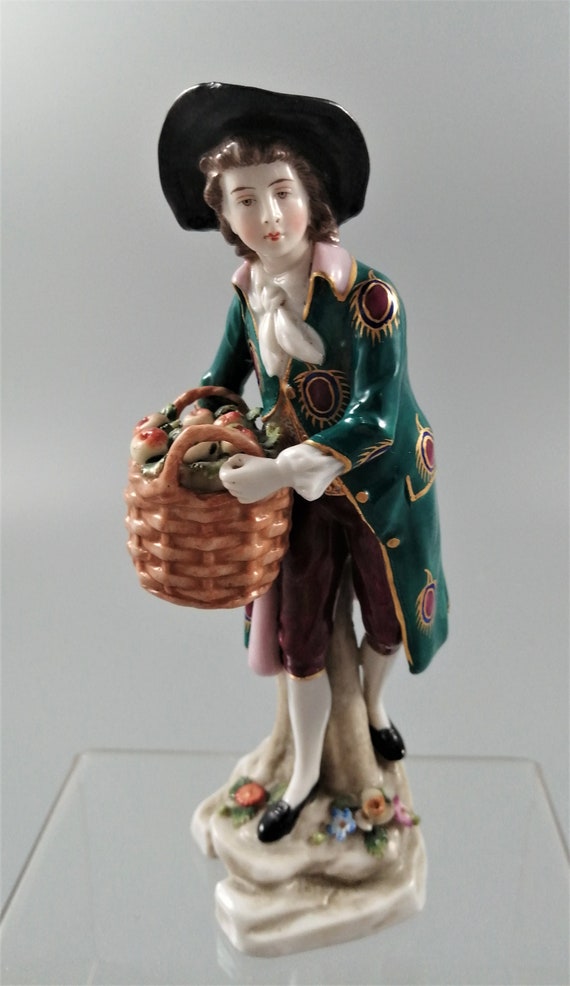 Antique Samson Porcelain Figurine With Gold Anchor | Etsy