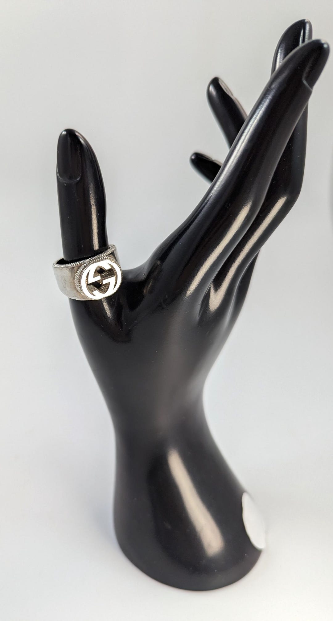 Gucci Interlocking G Ring, Silver - Etsy