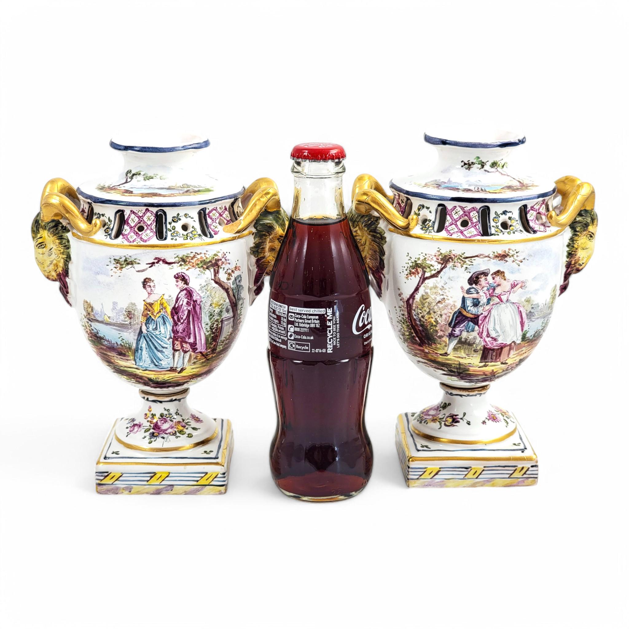 Rare Veuve Perrin Faience Urns: 18th Century French Pastoral Decor - Etsy