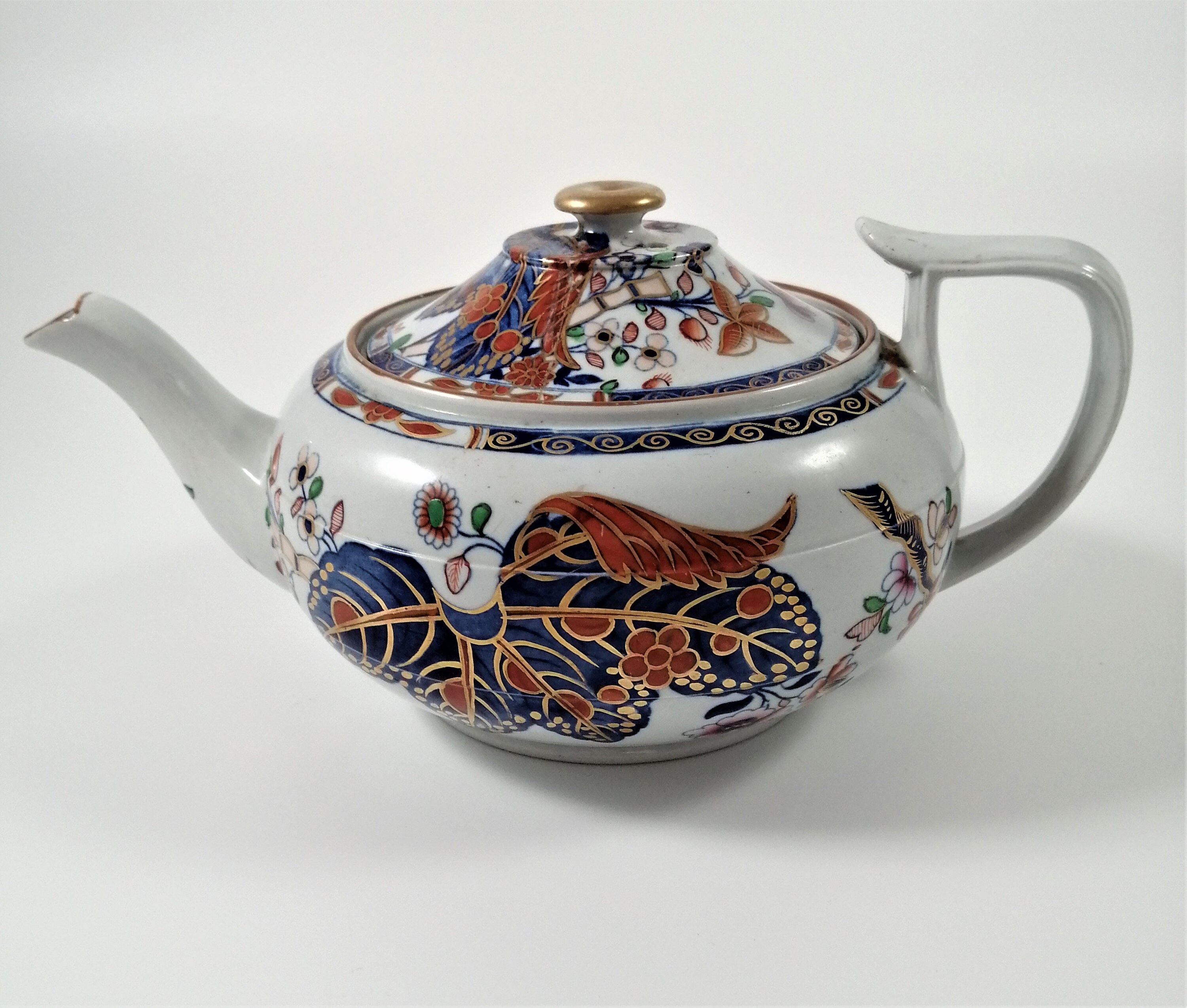 Antique Spode Tobacco Leaf Pattern cabbage Pattern Teapot, C 1810 - Etsy