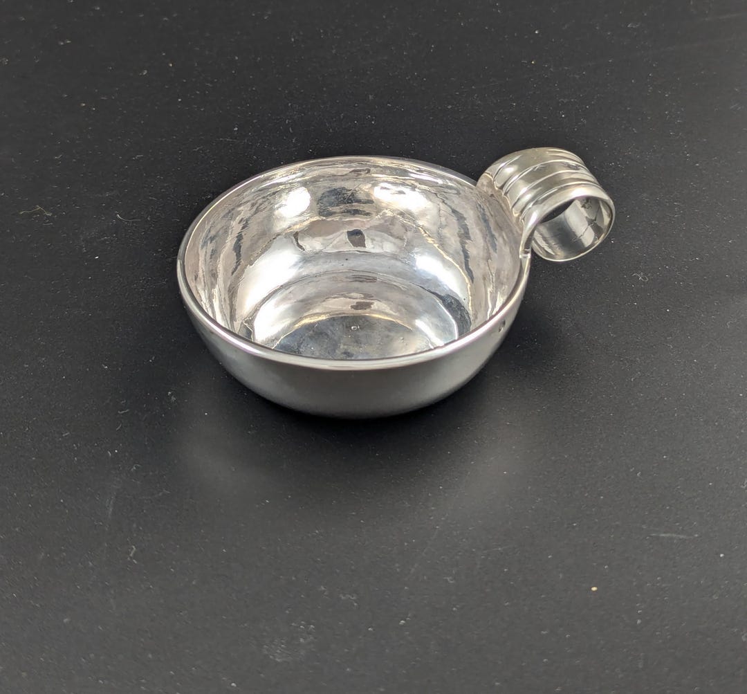 Antique French Silver Tastevin, 18th Century Form, .950 Minerva Mark ...
