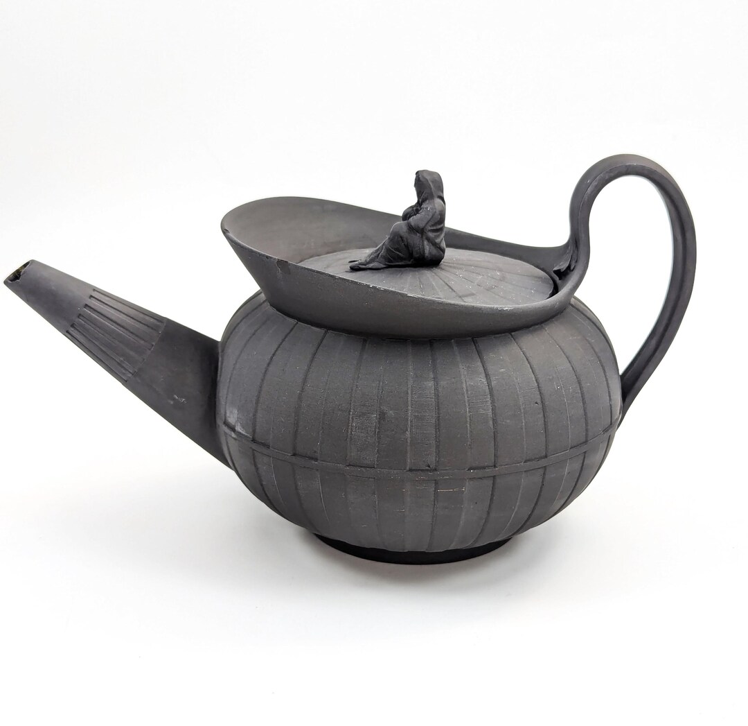 Antique Wedgwood Black Basalt Teapot, C. 1790 - Etsy
