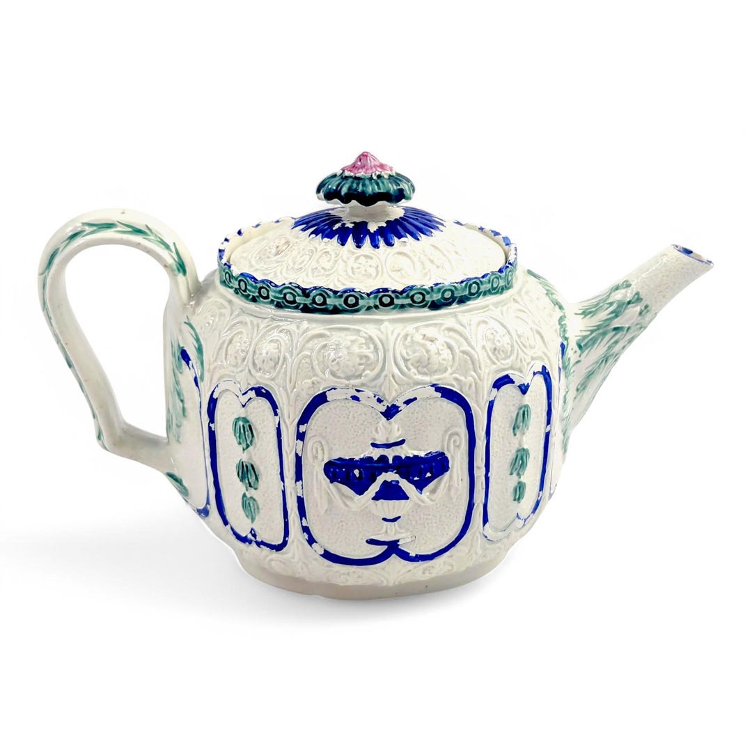 Antique Enoch Wood & Sons Teapot: 18th Century English Pottery - Etsy