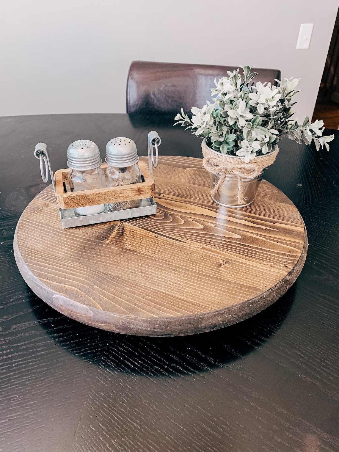Wooden Lazy Susan Turntable 15 Inch&18 Inch Kitchen Home Decor ...