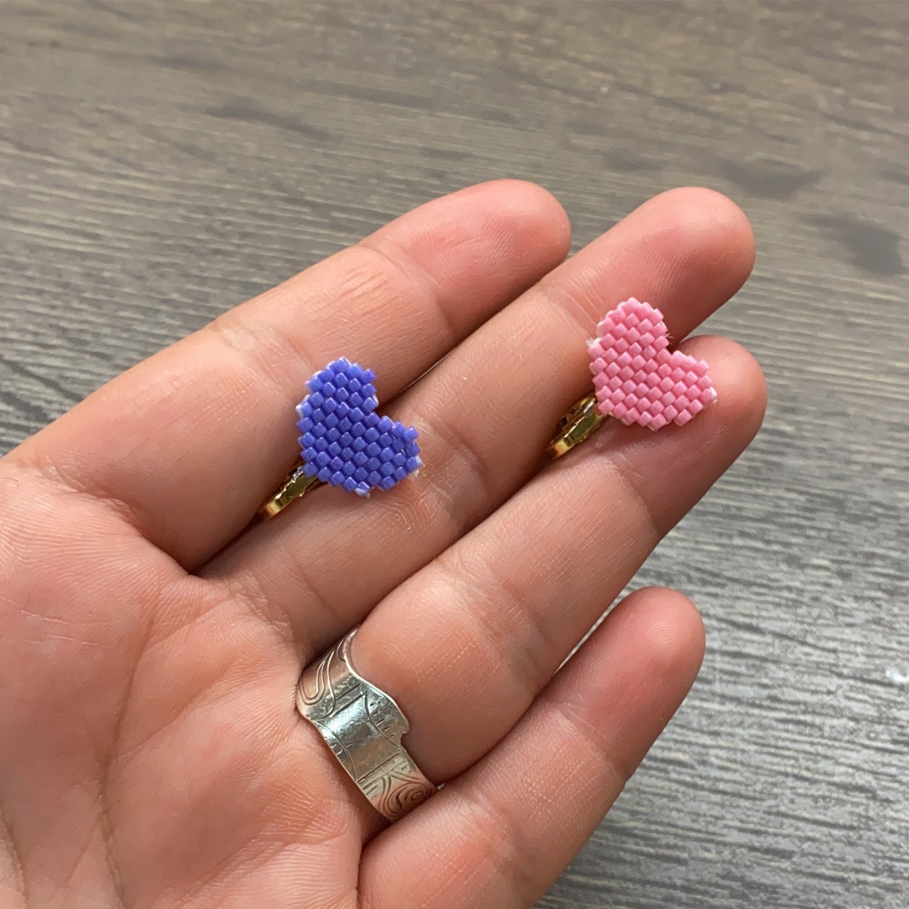 Clip de corazón en tachuelas | Etsy