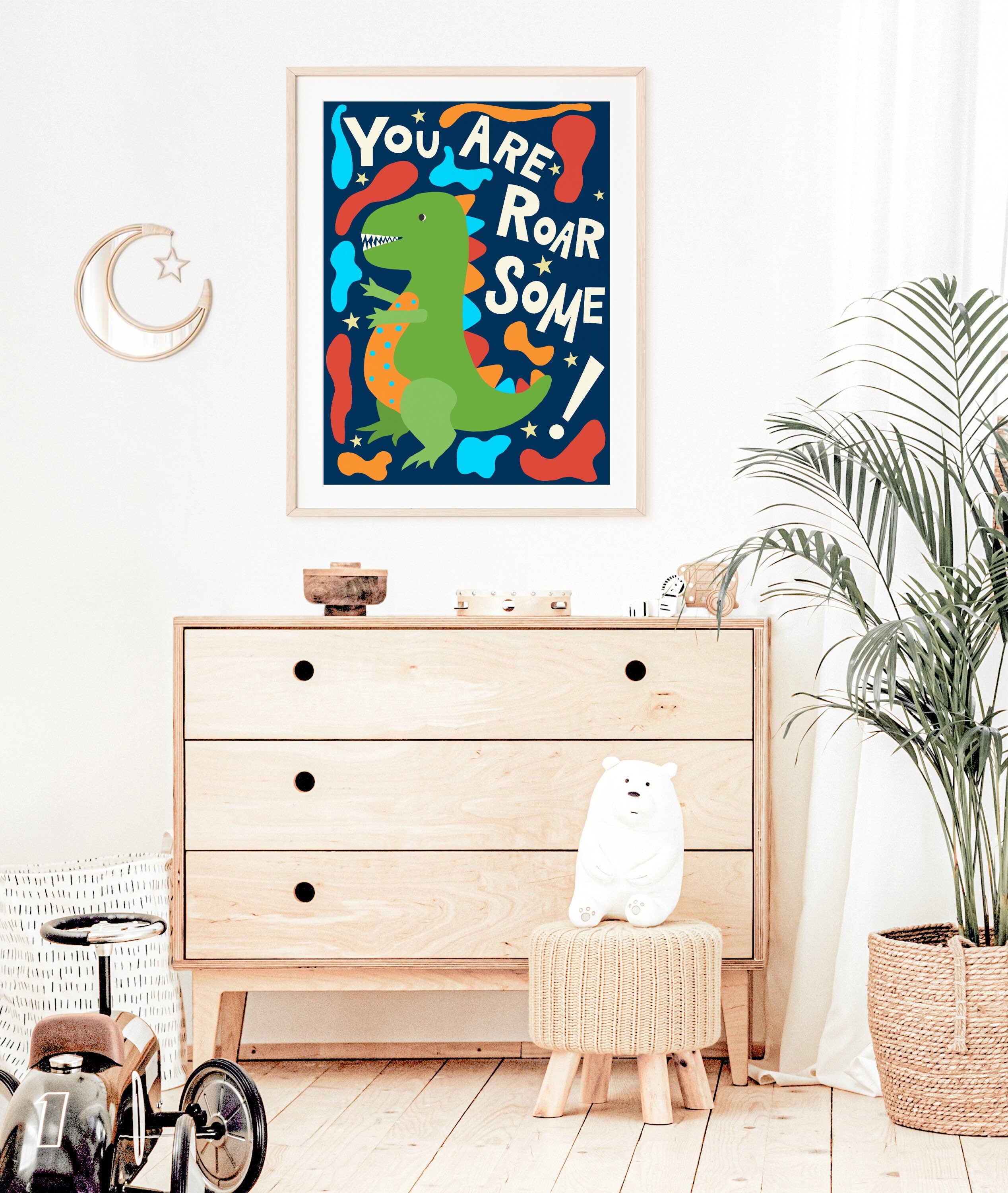 Dinosaur T Rex Growth Mindset Print for Nursery/bedroom/playroom - Etsy