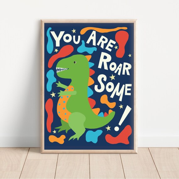 Dinosaur T Rex Growth Mindset Print for - Etsy