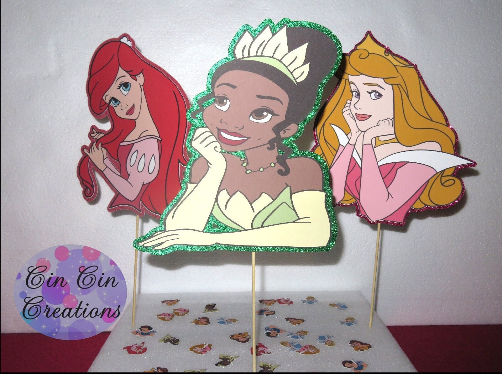 Cutouts-princesses Children Characters Cardstock Faces/ Party Décor/ 6 ...