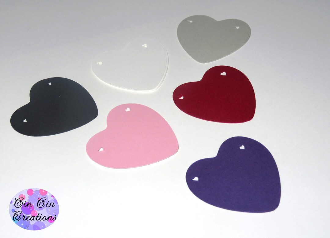 2-inch Gothic Hearts-cardstock Cutouts-diy-dices Cutouts-décor ...