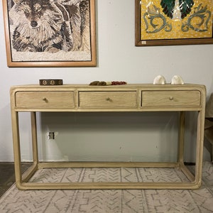 Hand Made Ming Console Table With 3 Drawers-weathered / Multiple Sizes ...