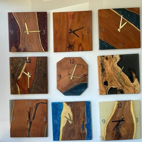 Epoxy Resin Clocks - Etsy