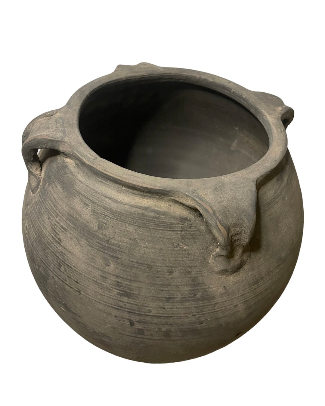 Handmade Earthy Gray Pottery Pot Unique - Etsy