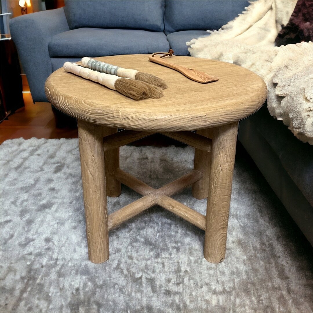 Handmade Natural Round Table Multiple Sizes - Etsy