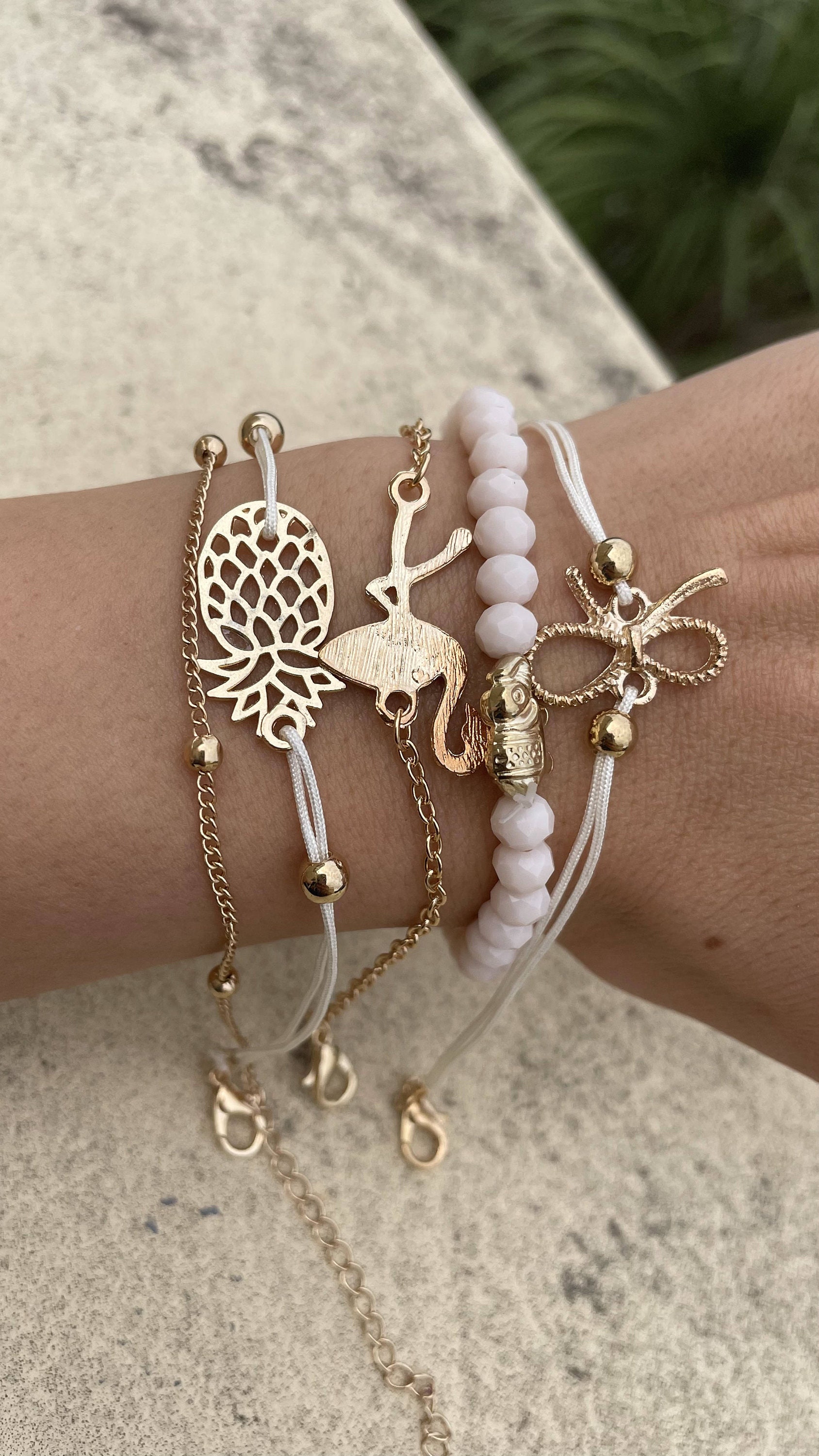 Tropical Bracelet Set for Women Girls Boho Bracelet Stack - Etsy