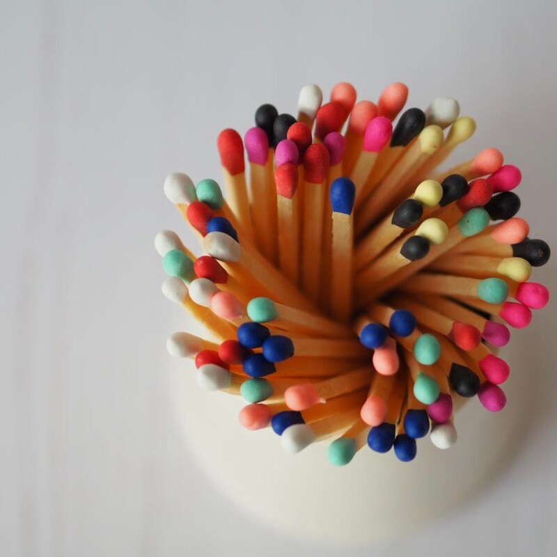 Coloured Matches - Etsy UK