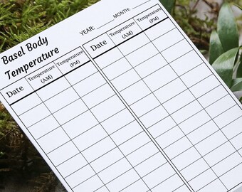 Basal Body Temperature Tracker - Etsy