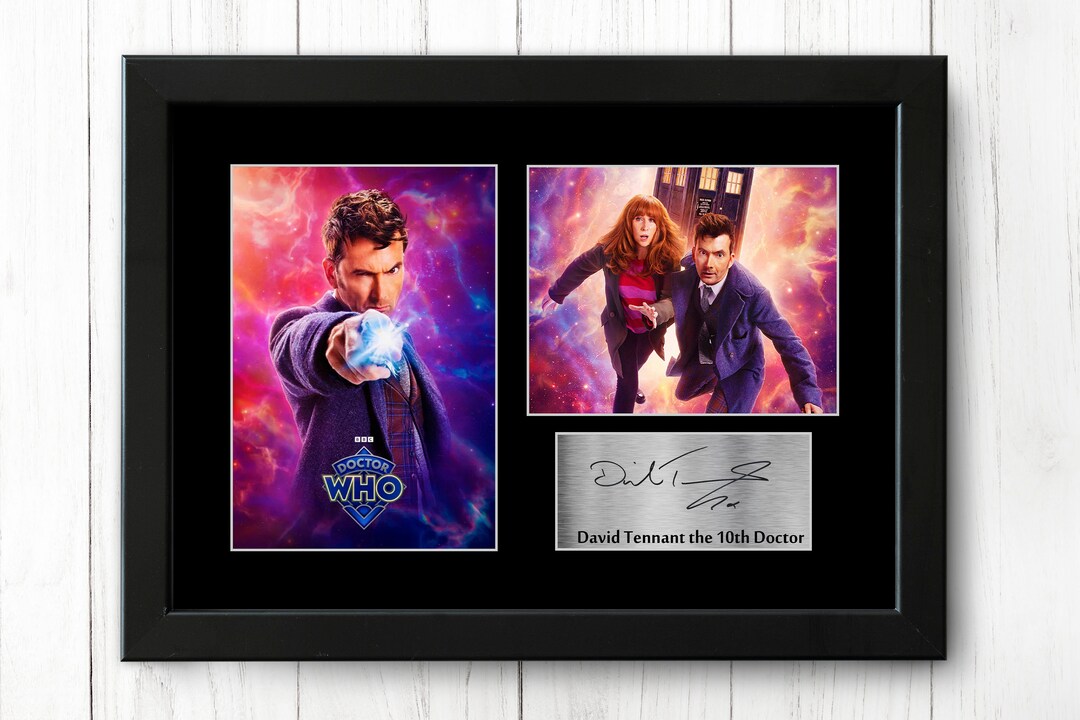 Doctor Who David Tennant Signed Autograph Framed Black Mount 10th ...