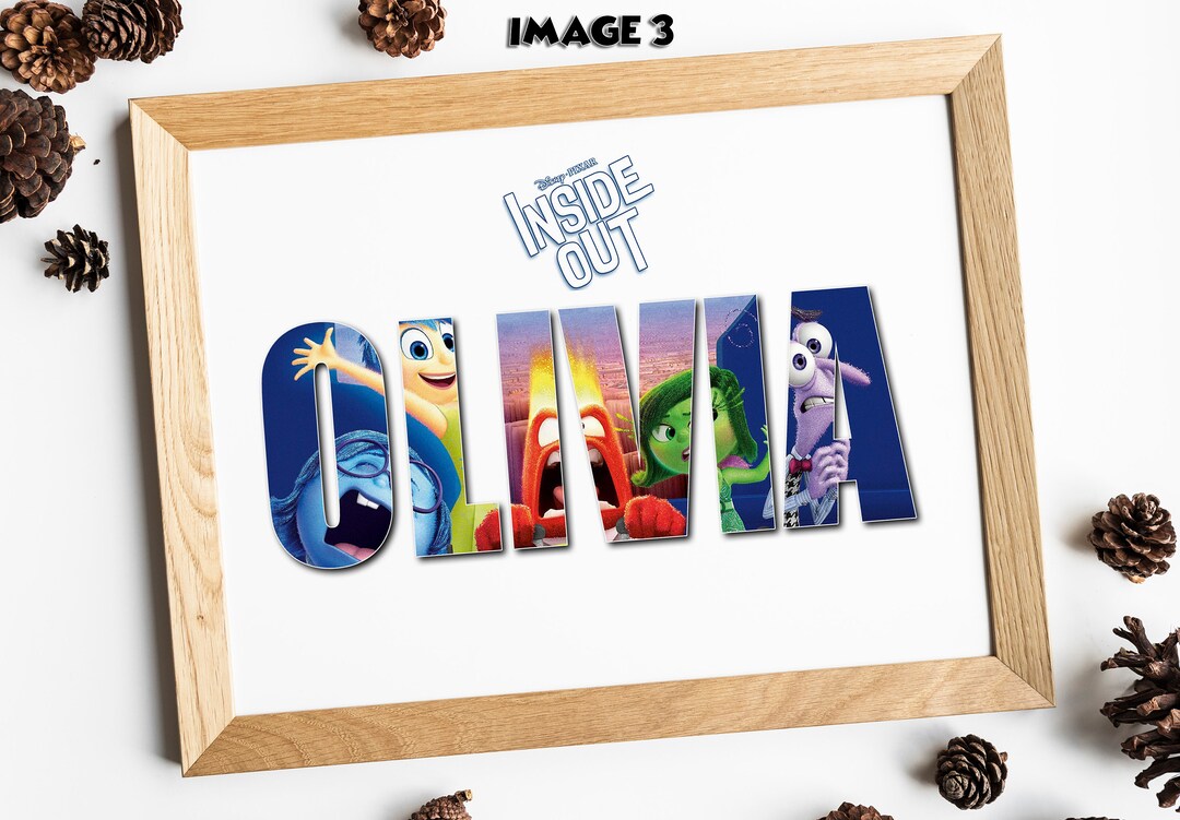 Personalised Name Inside Out Theme Gift for Her Kid Birthday - Etsy