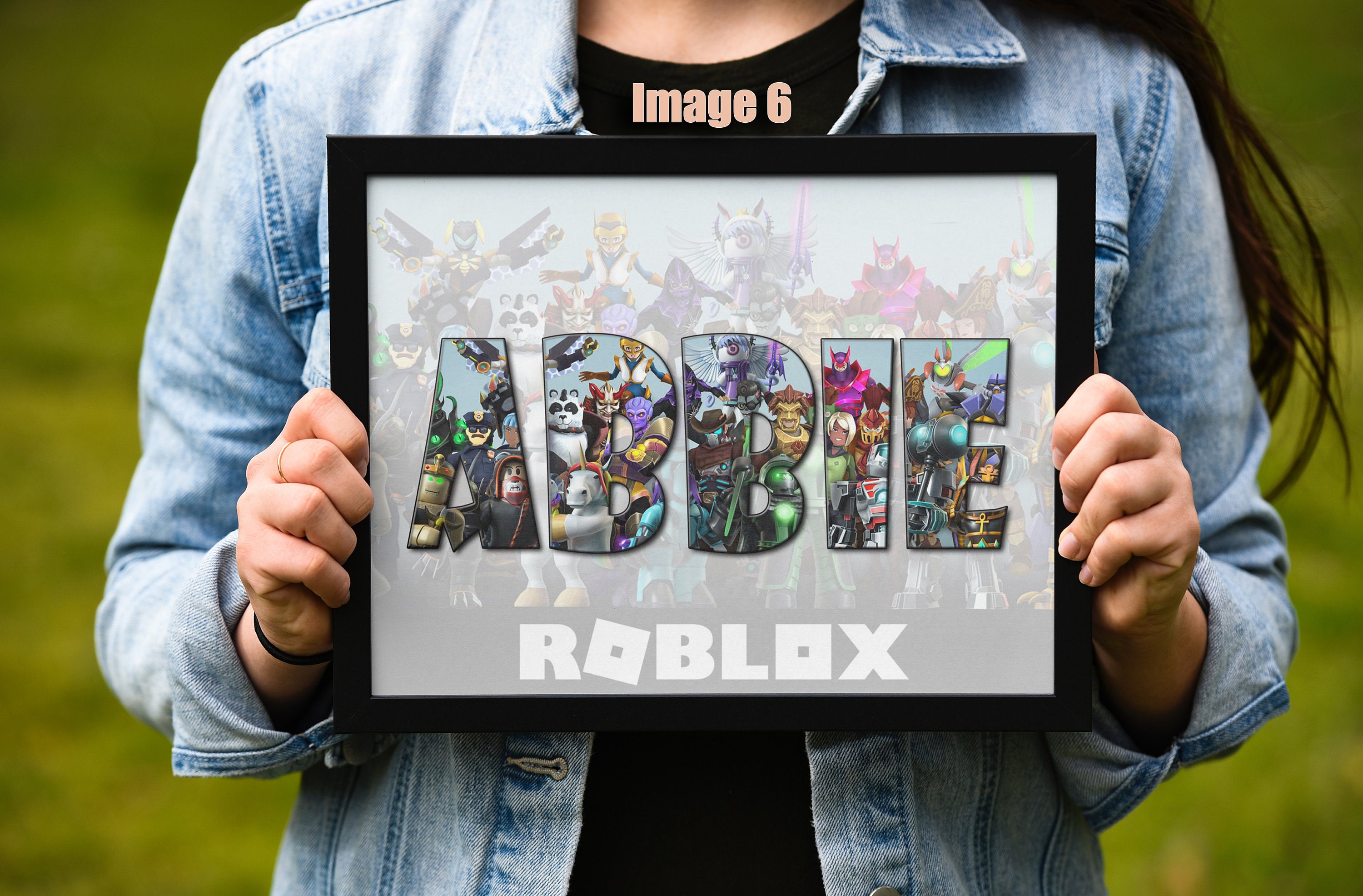 Custom Roblox Personalised Name Wall Art Print/framed for - Etsy UK