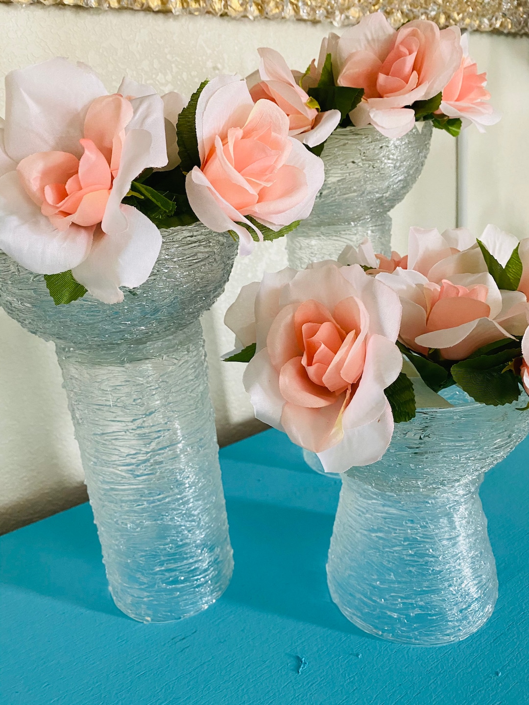 Textured Hand Made Vases Set - Etsy