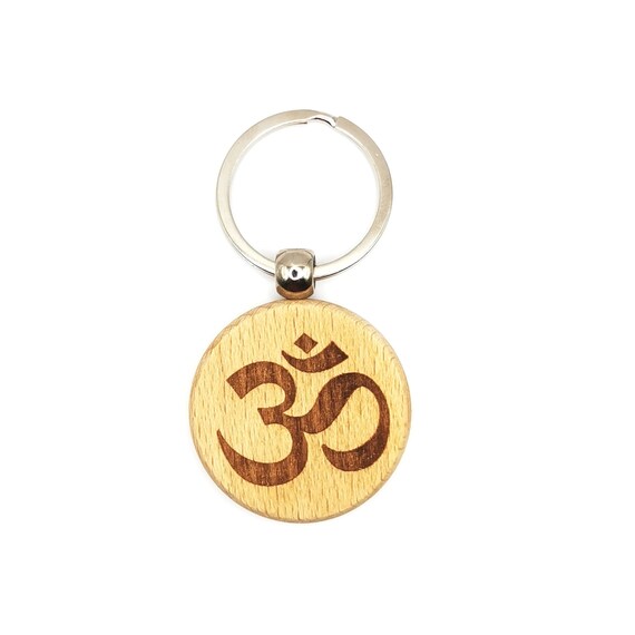 Om Ohm Keyring Lasered Wood Keychain 7cm - Etsy