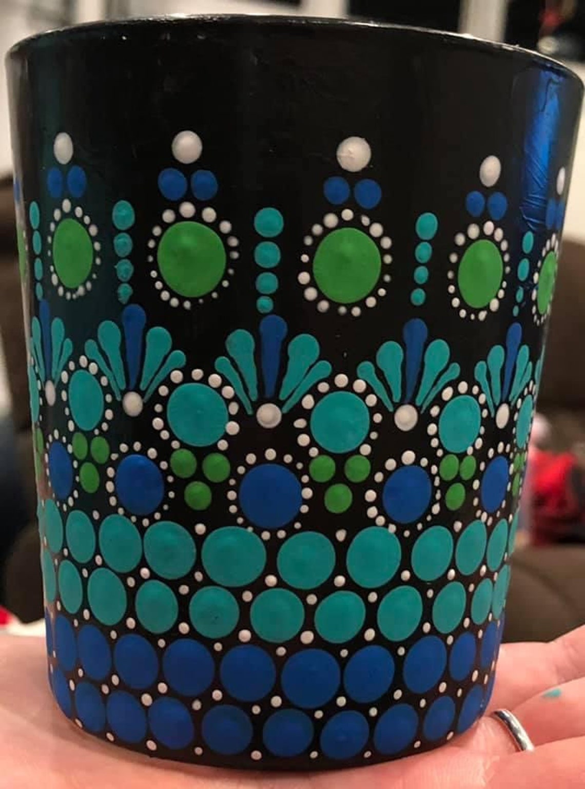 Mandala Glass Decoration - Etsy