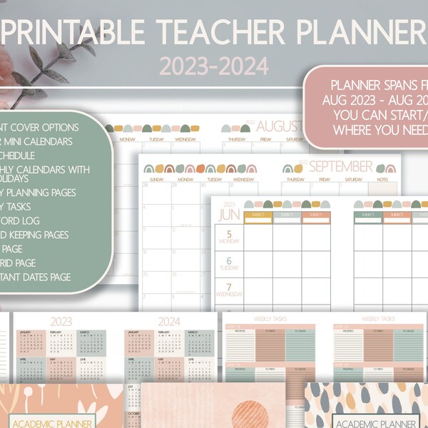 Teacher Planner - Etsy