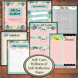 Self Care Workbook Self Care Journal Self Care Worksheet - Etsy