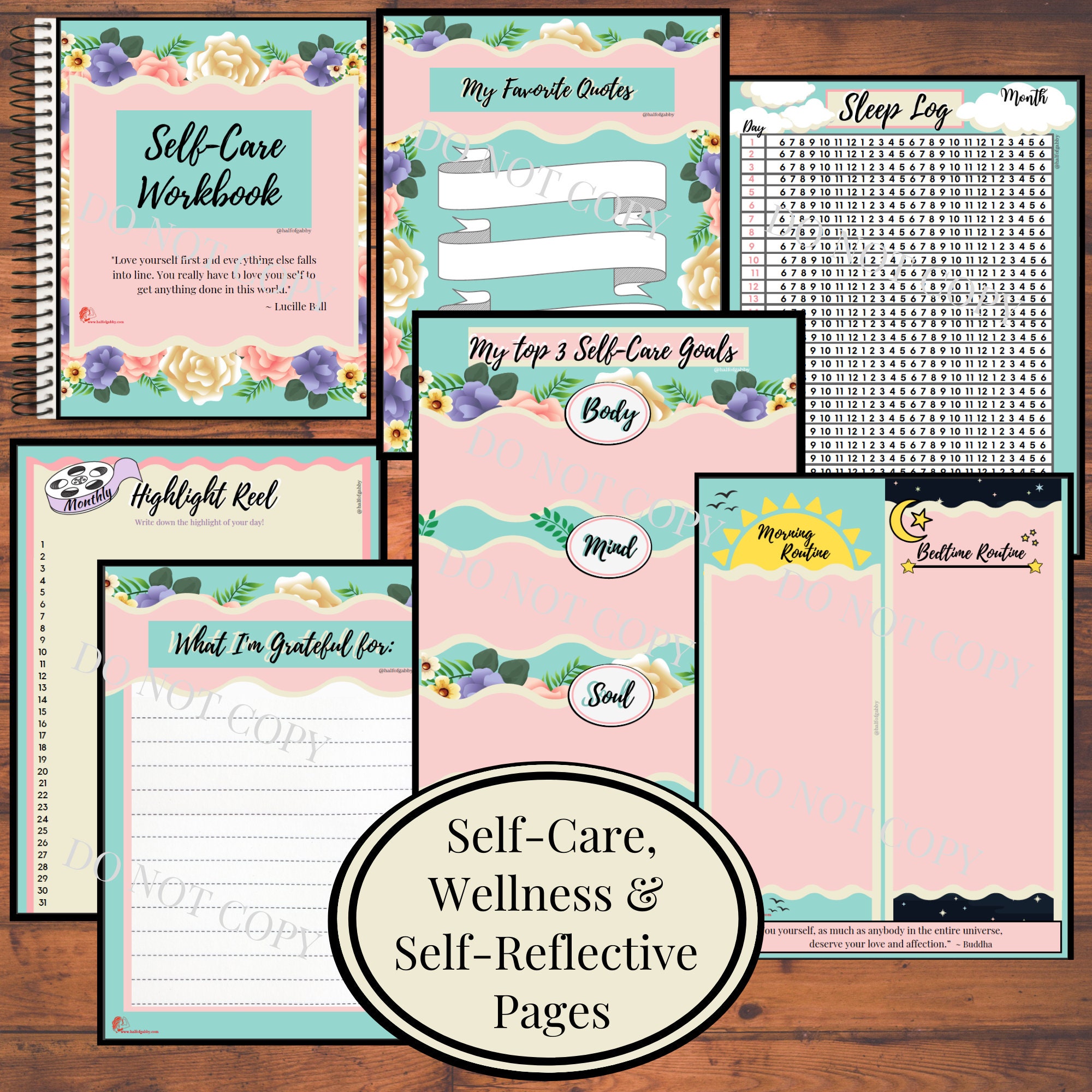 Self Care Workbook Self Care Journal Self Care Worksheet - Etsy