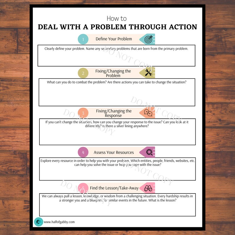 Problem Solving Exercise Problem Solving Worksheets - Etsy