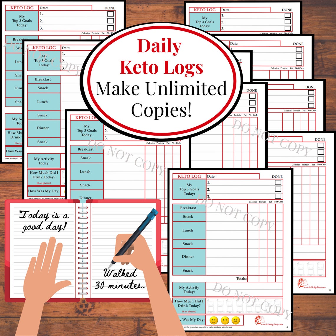 Keto Journal Macros Log 4-Week Keto Log Keto Diet - Etsy España