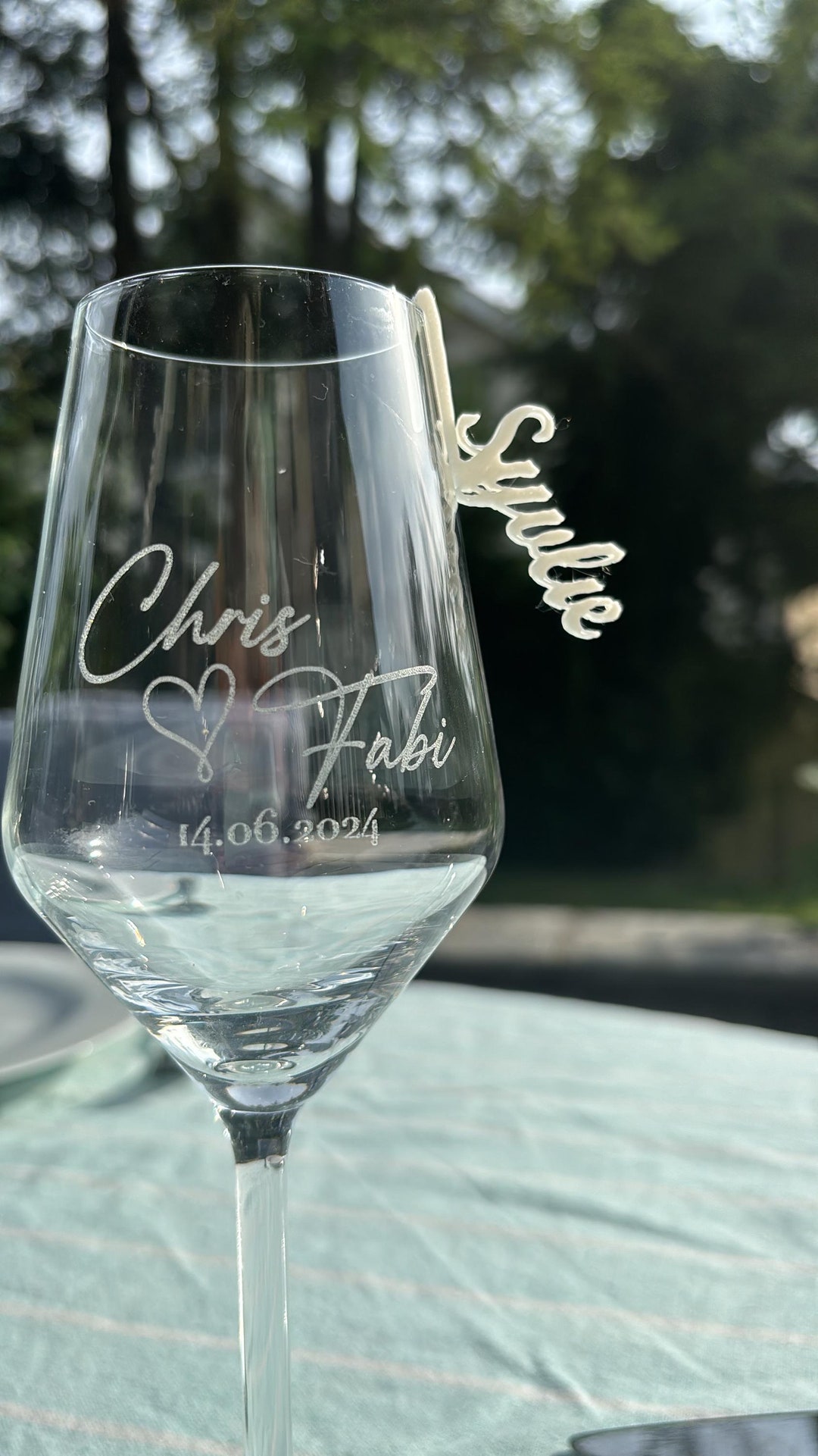 Personalized Name Tag Wedding Name Tags Custom Name Glass Name Card ...