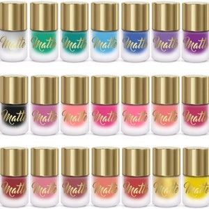 Matte Nail Polish Set 21 Nail Polish 21 Different Shades | Etsy