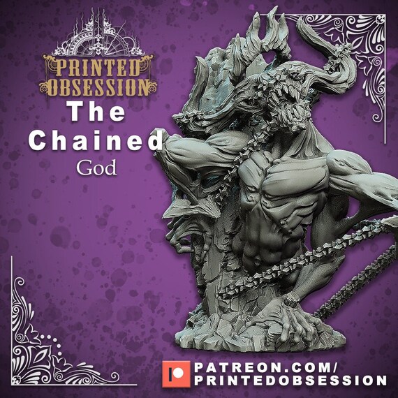 Chained God Printed Obsession Exclusive 28/32/54/75/100mm | Etsy