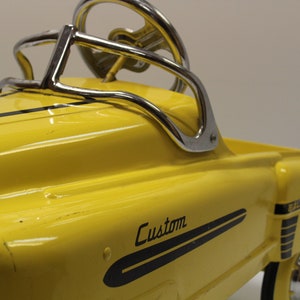 Vintage Style Custom Metal Yellow Pedal Car - Etsy