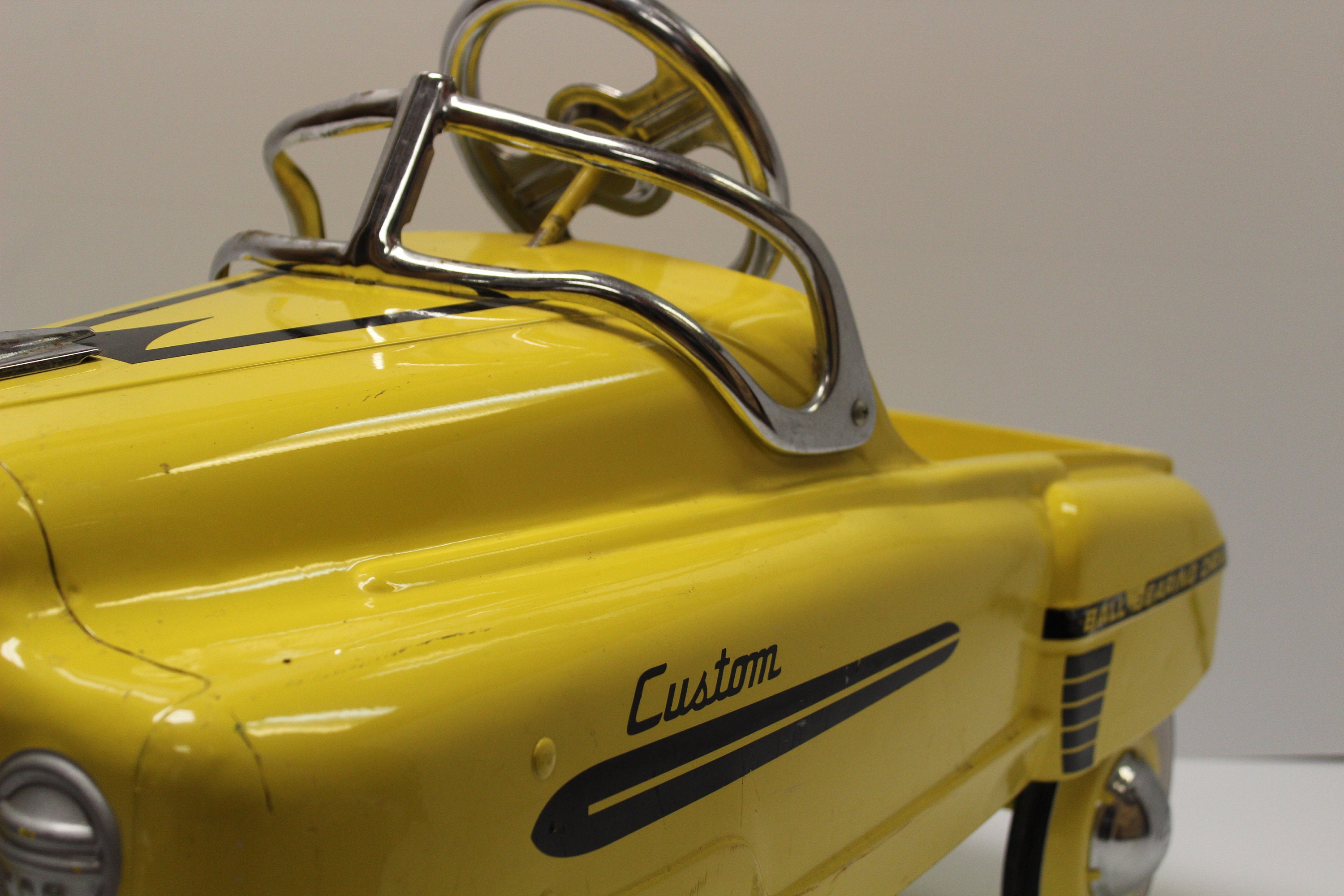 Vintage Style Custom Metal Yellow Pedal Car - Etsy