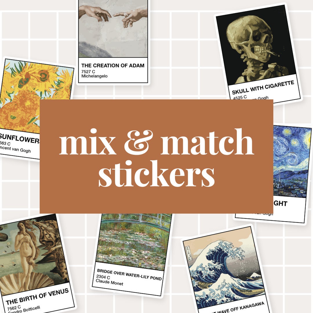 Build Your Own Sticker Pack Mix & Match Die-cut Matte Vinyl Stickers - Etsy