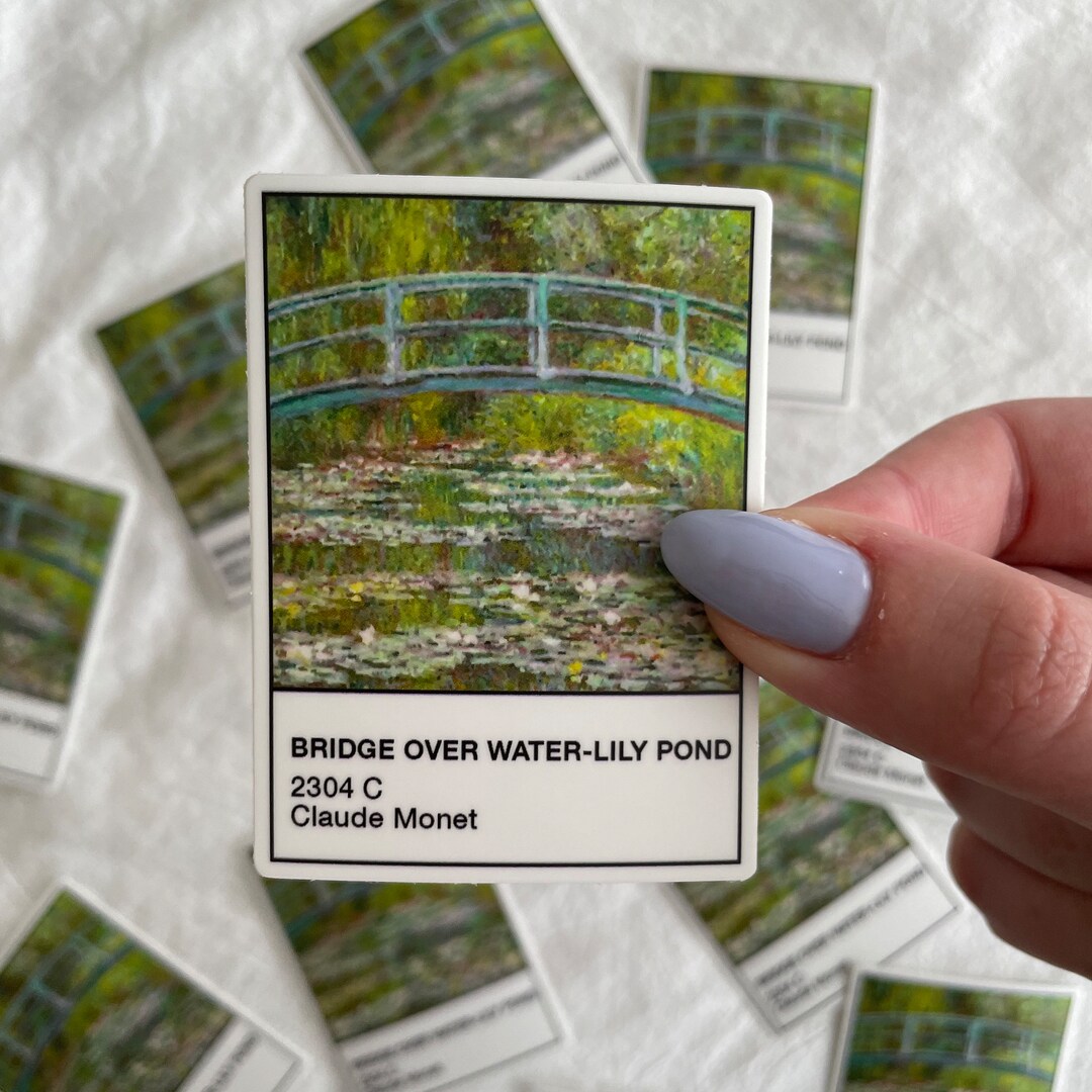 Monet Bridge Over Water-lily Pond Planner/laptop Sticker Matte Vinyl ...