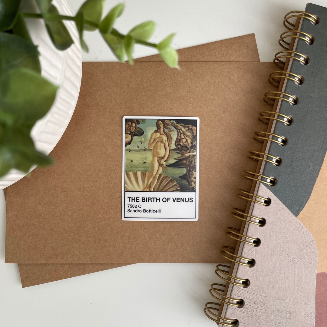 Botticelli Birth of Venus Planner/laptop Sticker Matte Vinyl Die-cut ...