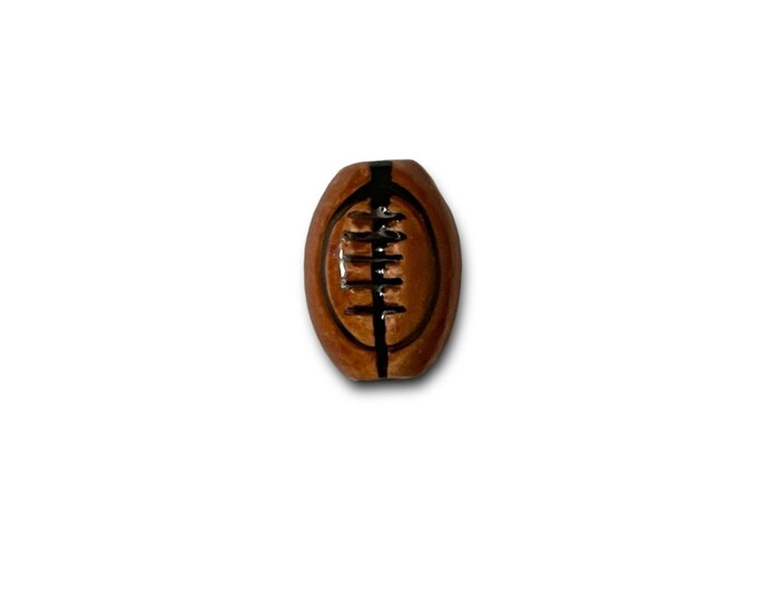 Football Beads, Peruvian Ceramic Beads, Sports Beads, Sports Jewelry - Etsy