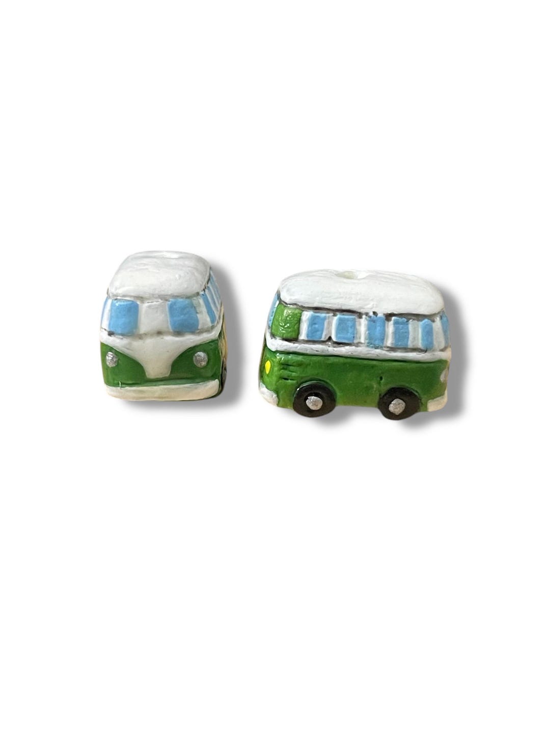 Peruvian Ceramic Tiny Bus Beads, Ceramic Vehicle Beads, School Bus ...
