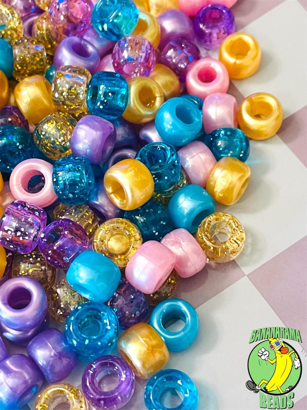 Qty-200 Pieces of Transparent Acrylic Pony Bead Mix Beads 6mm X 9mm - Etsy
