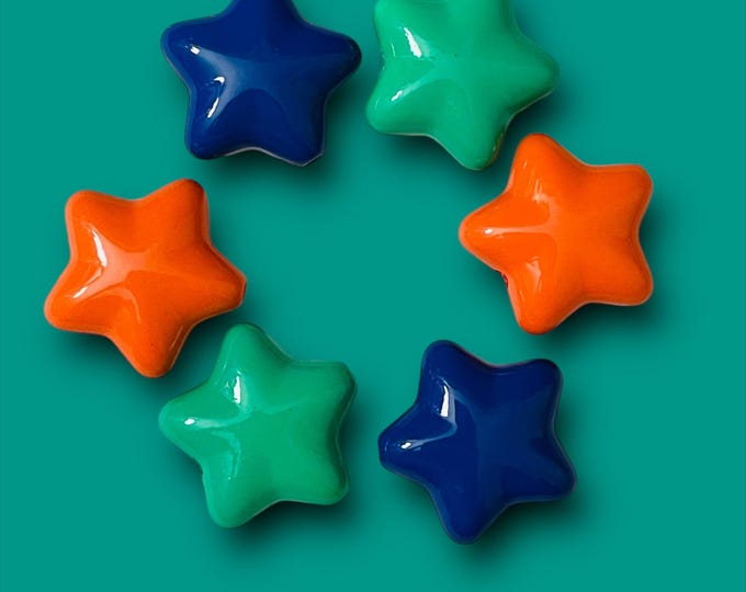 Qty 10 Piece Assorted Large Acrylic Star Beads 20mm Size - Etsy