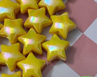 Qty 10 Piece Assorted Large Acrylic Star Beads 20mm Size - Etsy